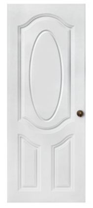 Kalpataru Masonite Doors 3 Panel Oval | Zakamlova Hardware Store